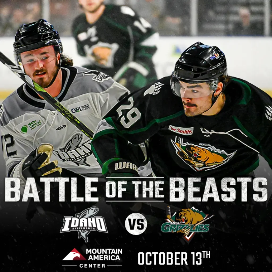 Battle of the Beasts: Utah Grizzlies vs. Idaho Steelheads | Snake River ...